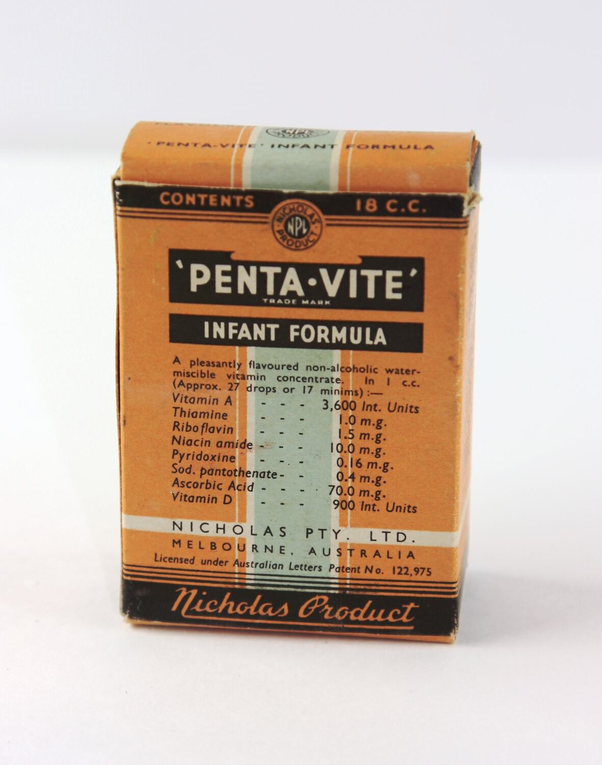 Vitamins - Penta-Vite Infant Formula, Nicholas Pty Ltd, Melbourne ...