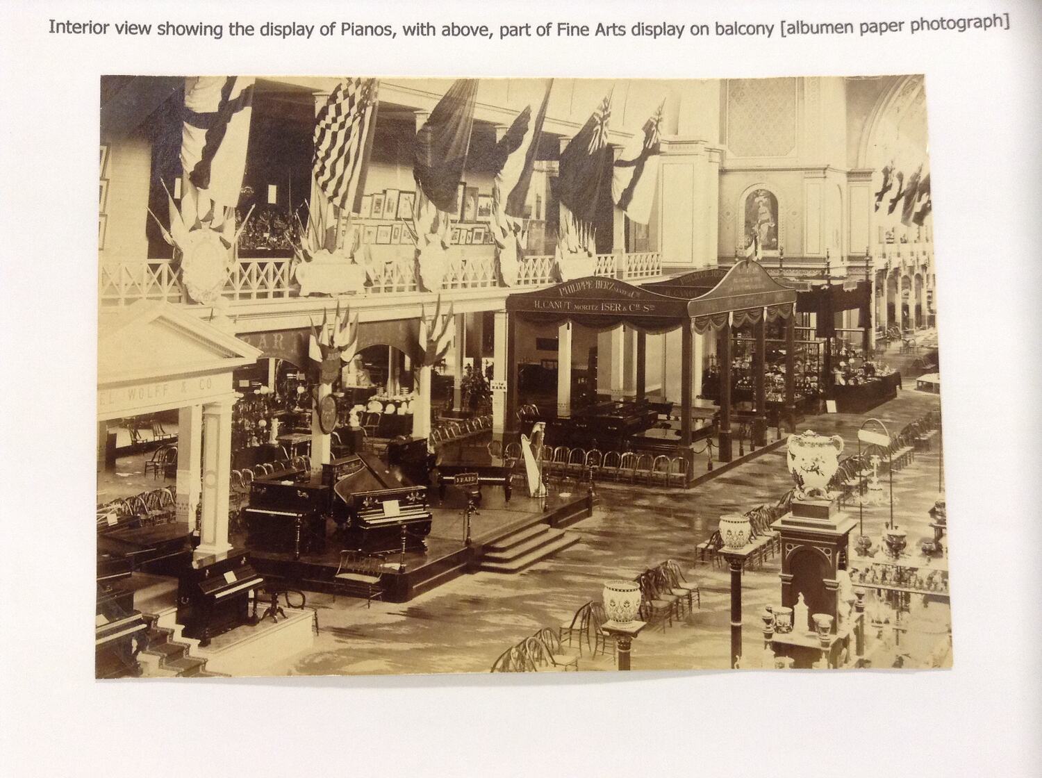 Photograph - French Court, Great Hall, Exhibition Building, 1880-1881