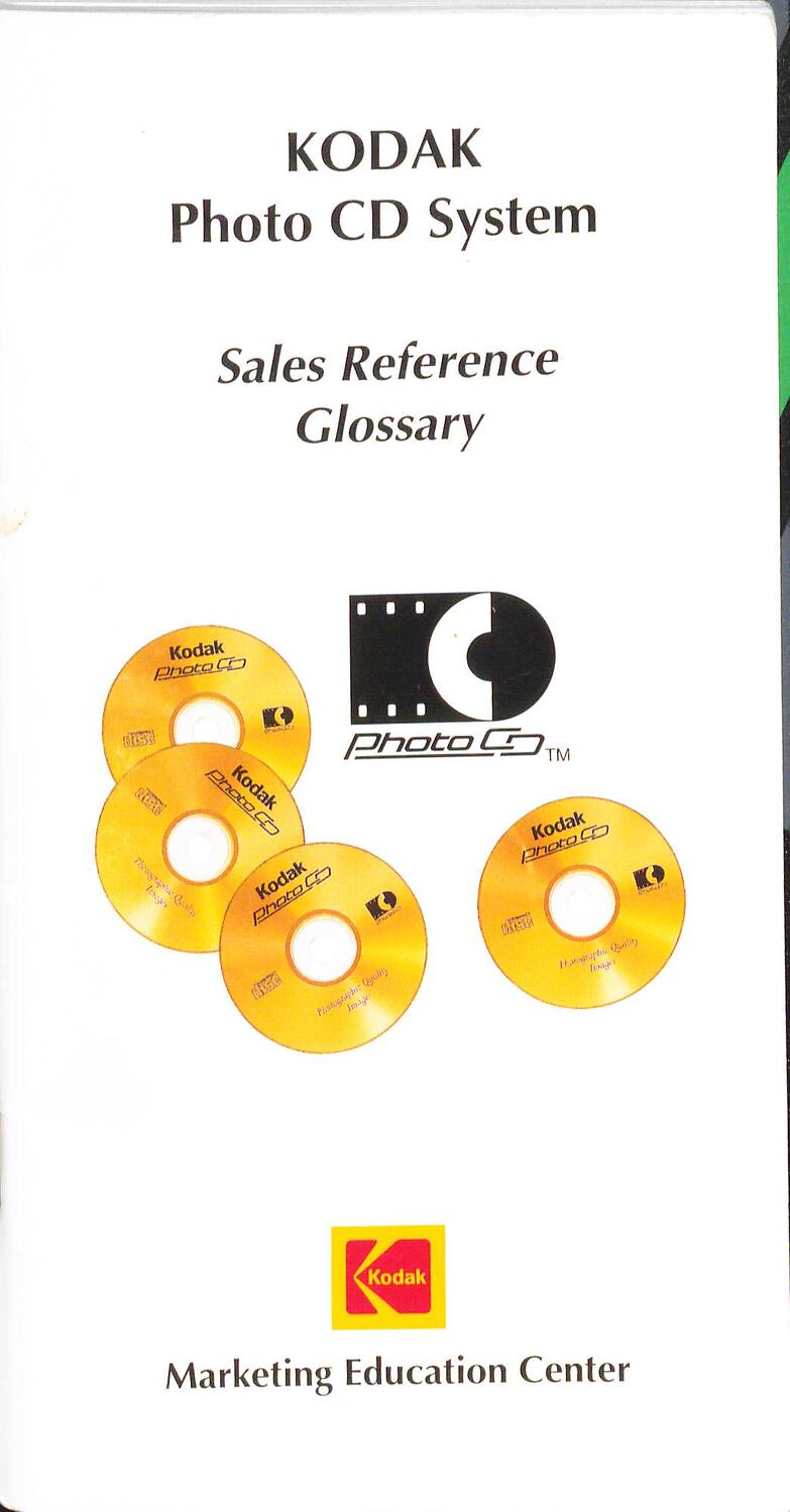 Reference Guide - Eastman Kodak, 'Kodak Photo CD System Sales Reference ...