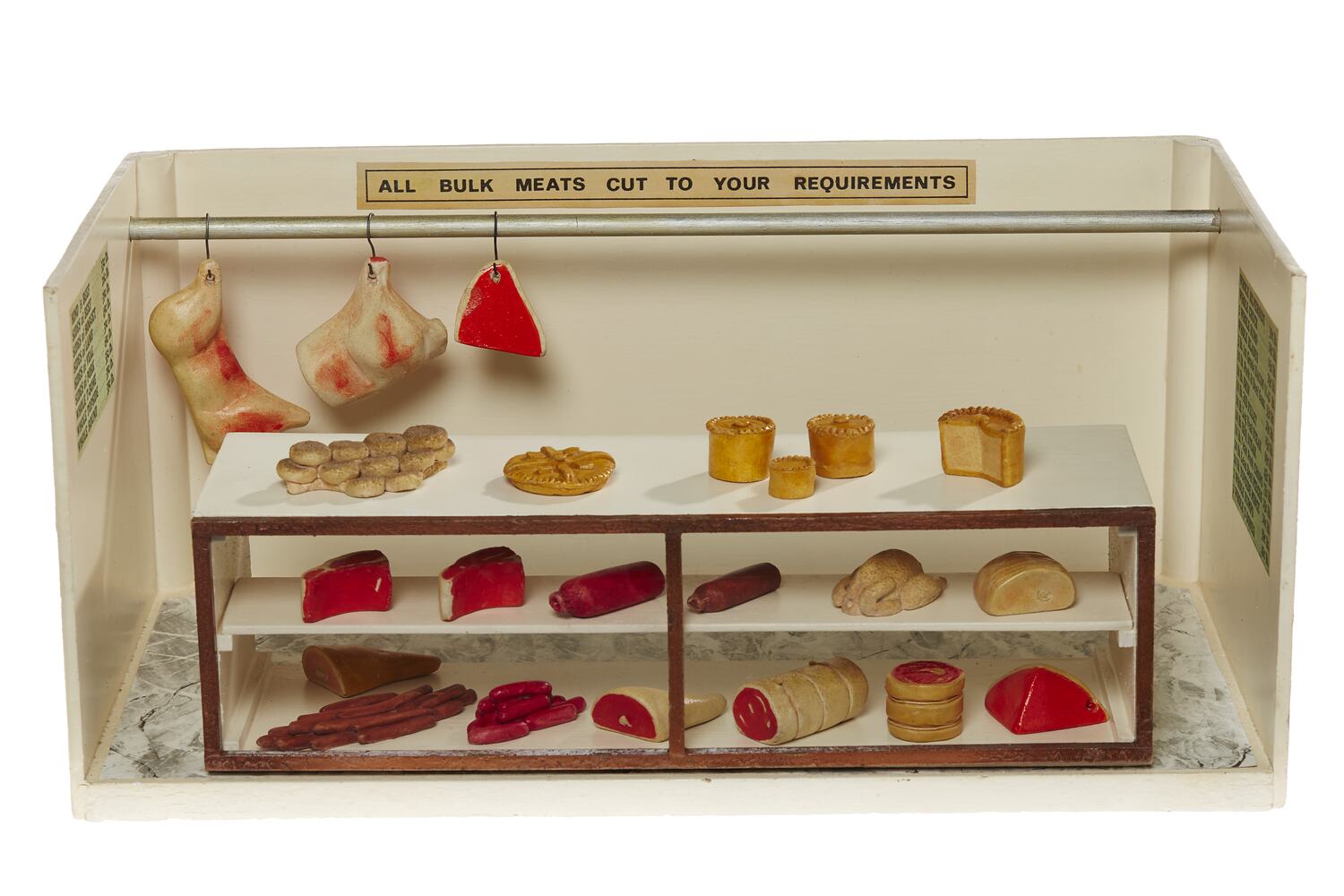 Model - Butcher Shop with Counter & Meats, circa 1966-1974