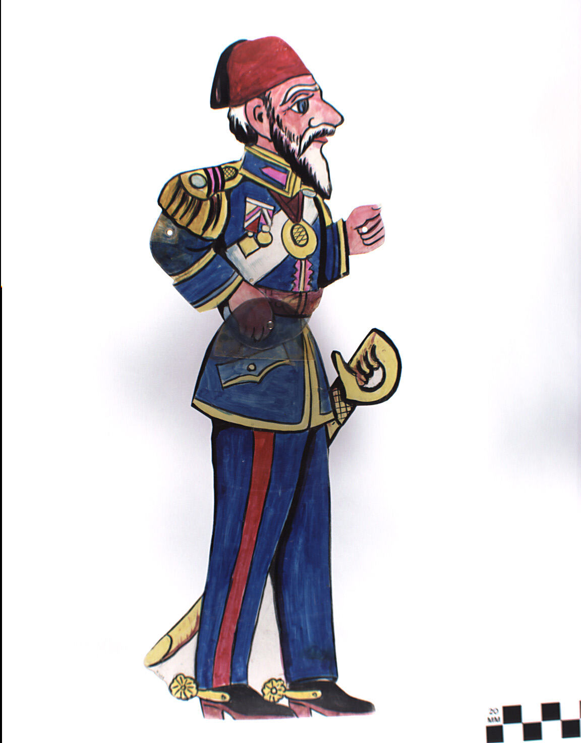 Puppet - Greek Shadow Puppet Theatre, Pasha Ismei, 1960s