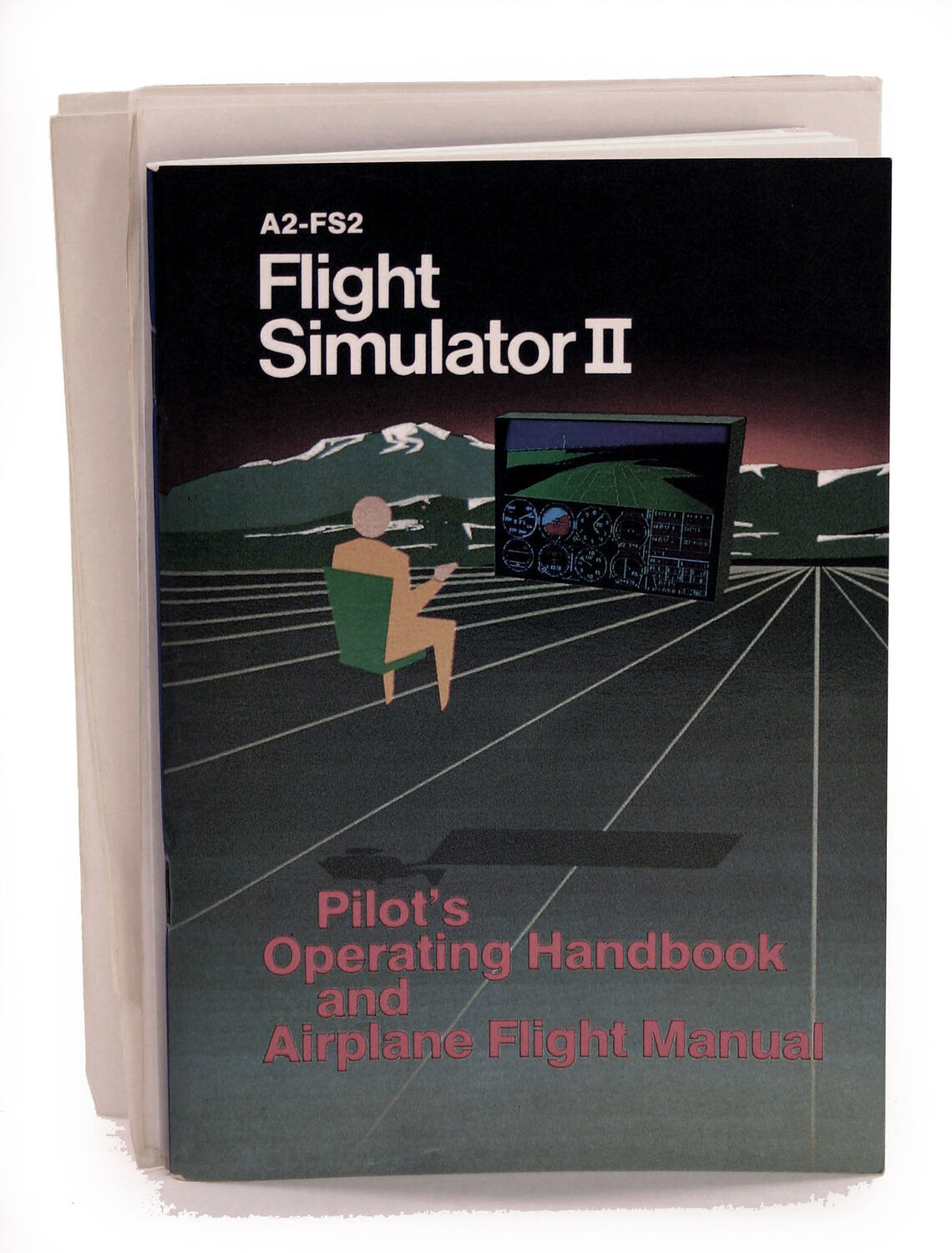 Manual - Apple II Software Game, 'Flight Simulator II', 1980s