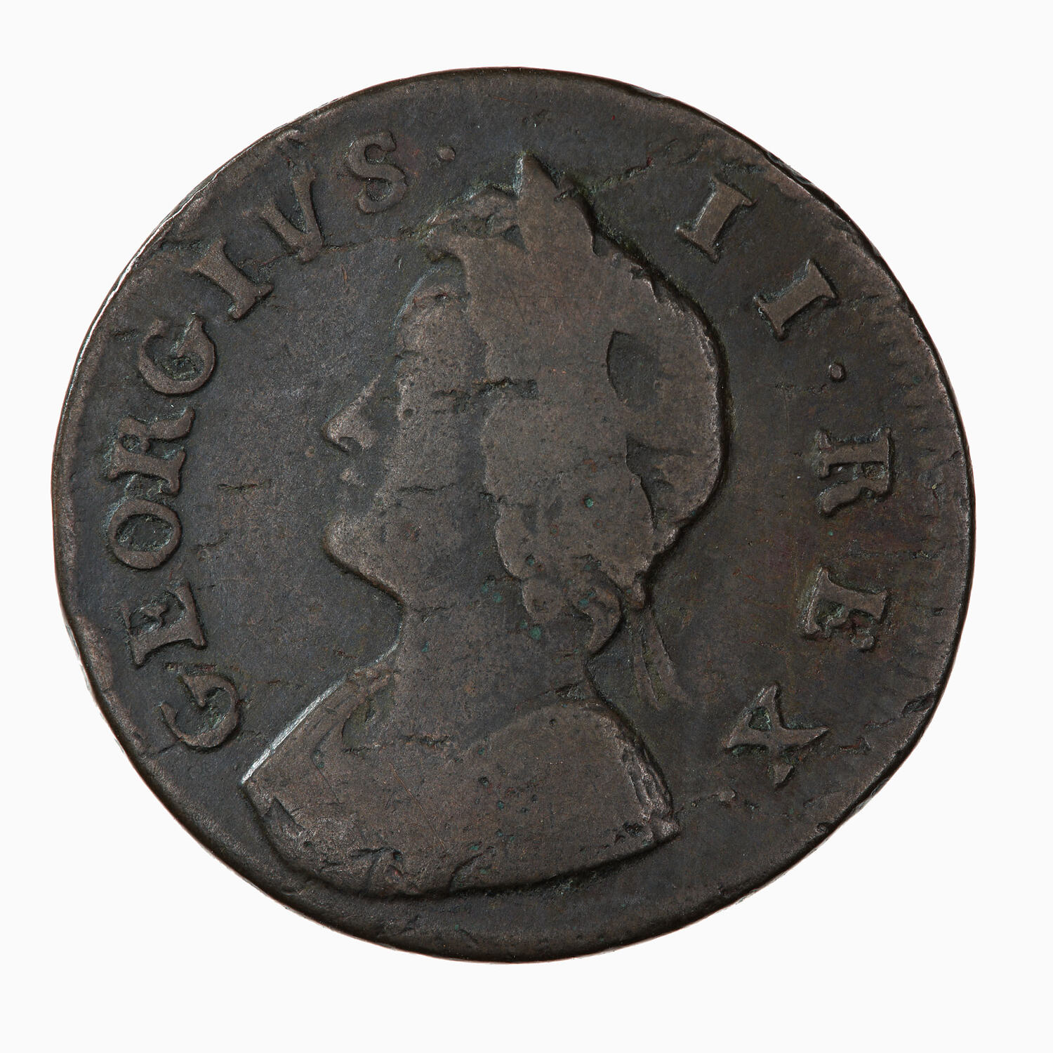 Coin - Farthing, George II, Great Britain, 1733