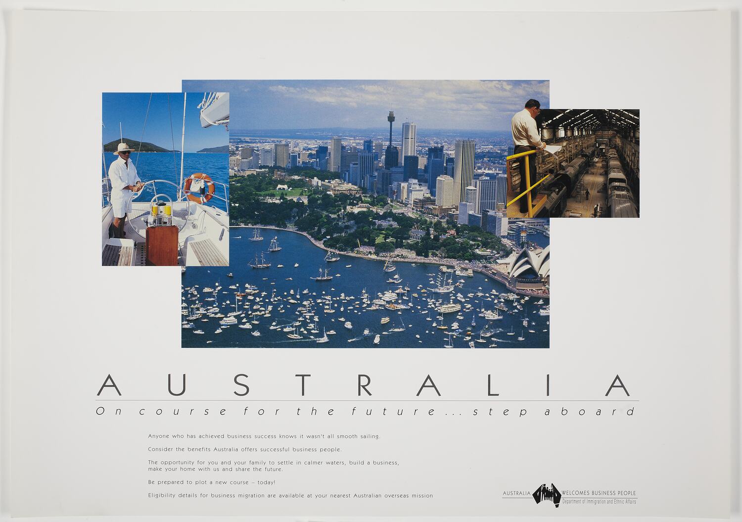 Poster - Australia: On Course for the Future...Step Aboard, Department ...