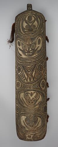 Shield. Yuat River, Lower Sepik, Sepik Provinces, Papua New Guinea. pre ...