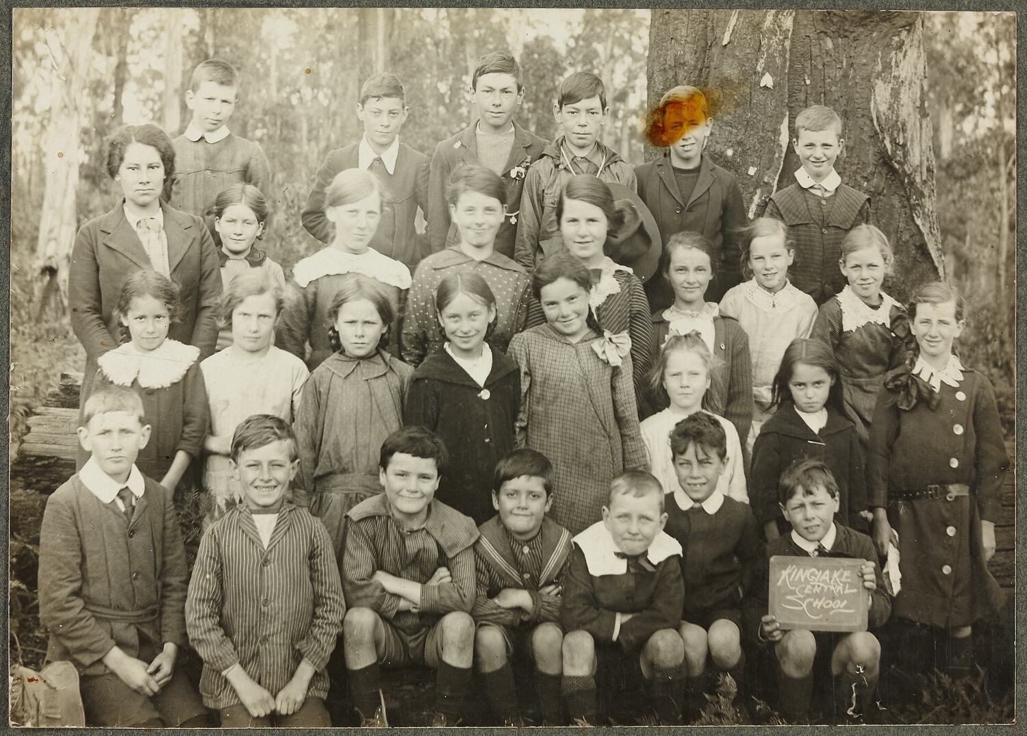 Digital Image - School Students with Their Teacher Miss Toll, at ...