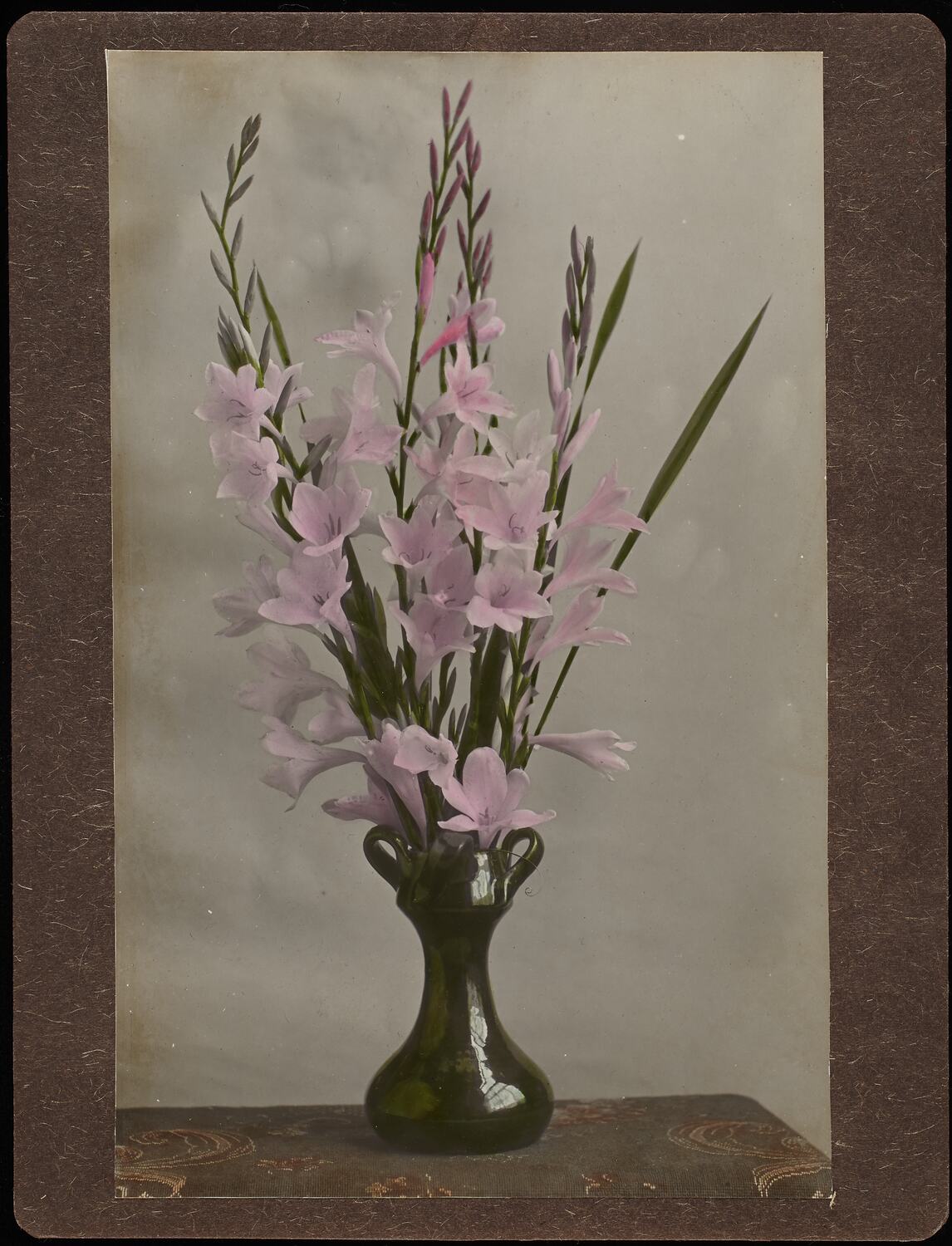 Stereograph - Still Life with Flowers in a Vase, circa 1920