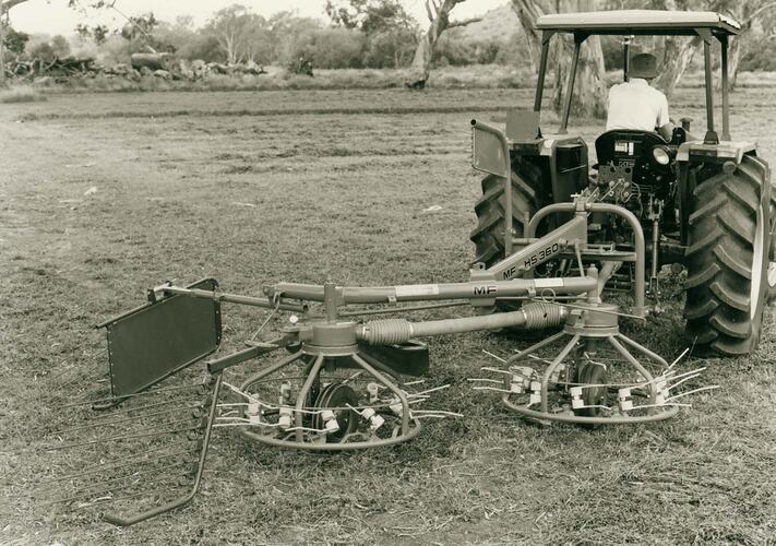 Photograph - Massey Ferguson, Rotary Hay Rake, circa 1980