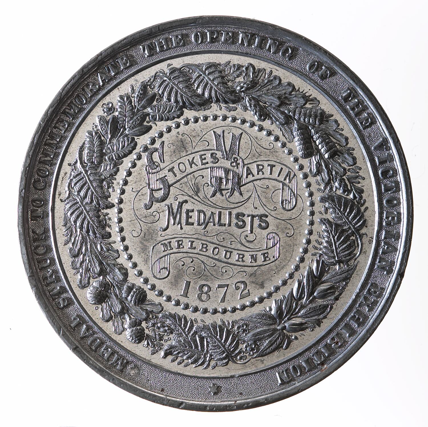 Medal - Victorian Exhibition Commemorative, Stokes & Martin, Victoria ...