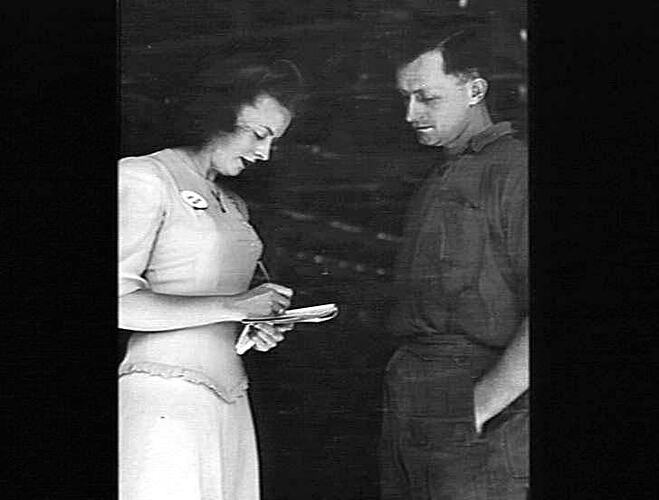 Photograph - Employees at 'Food for Britain' Appeal, H.V. McKay Massey ...