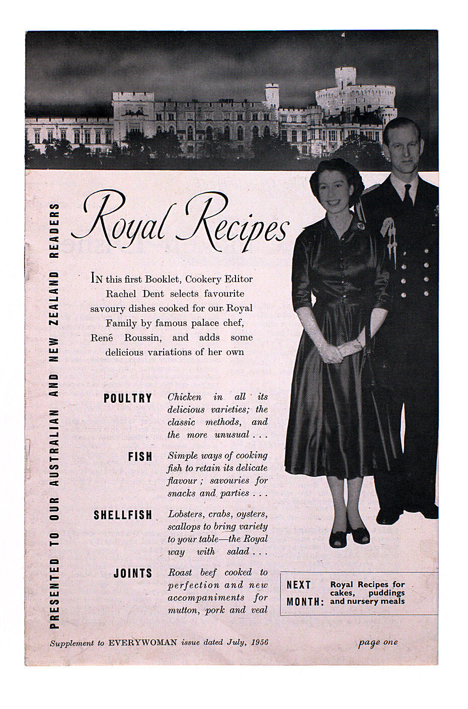 Recipe Book - 'Royal Recipes', 1956