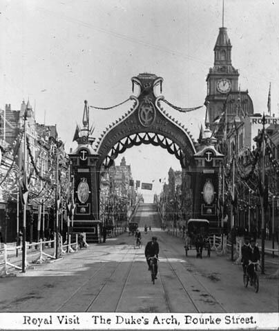 Glass Stereograph Negative - Federation Celebrations, Duke's Arch ...