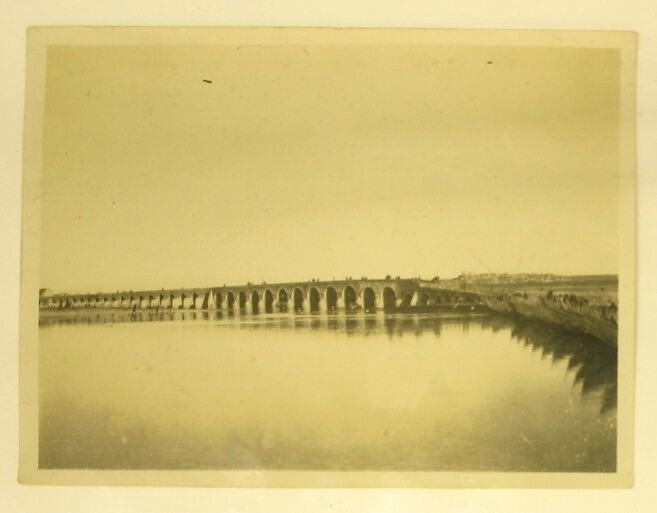 Photograph - Bridge to Mosul, Iraq, World War I, 1916-1919