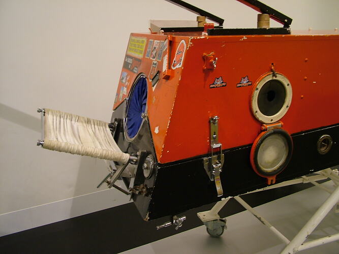 Iron Lung Machine - Fairfield Hospital, Essendon Football Club Colours ...