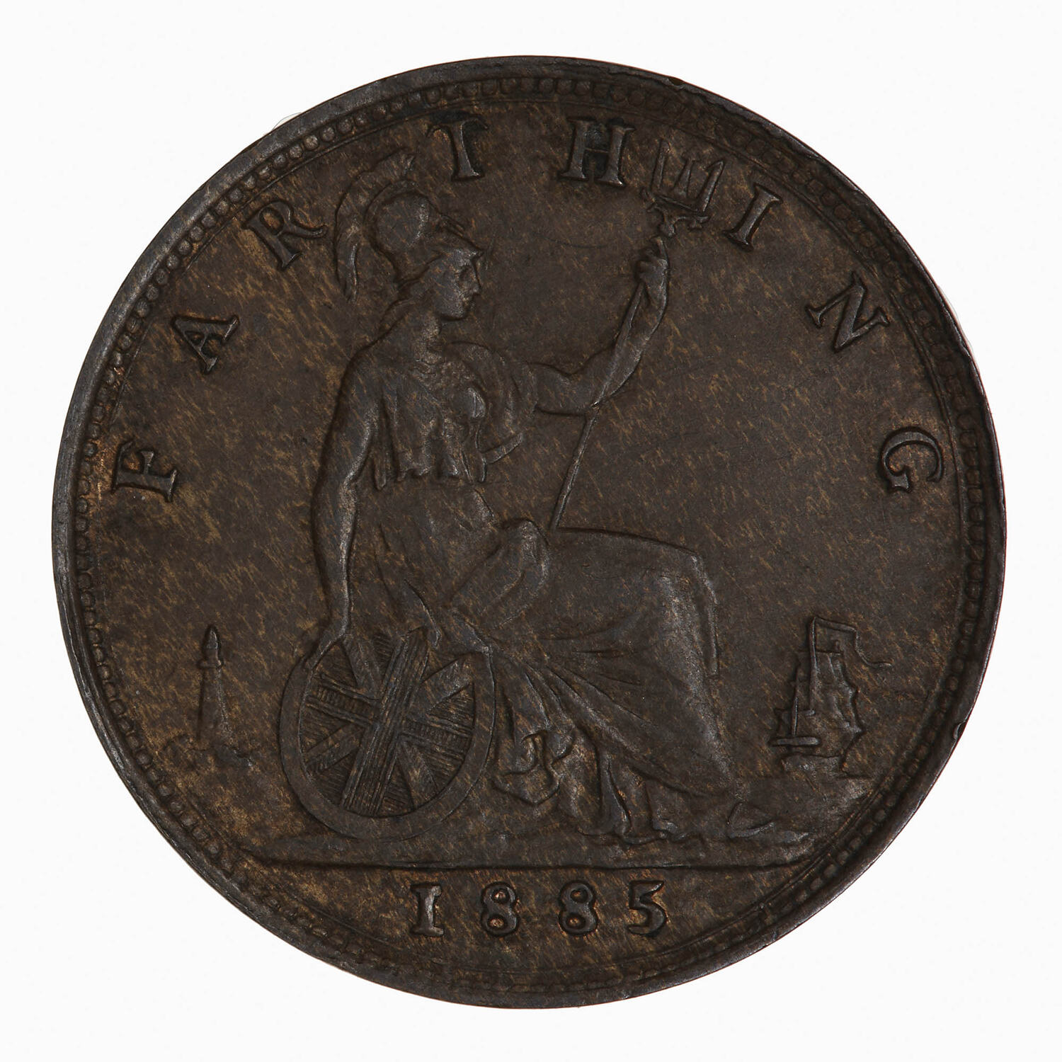 Coin - Farthing, Queen Victoria, Great Britain, 1885