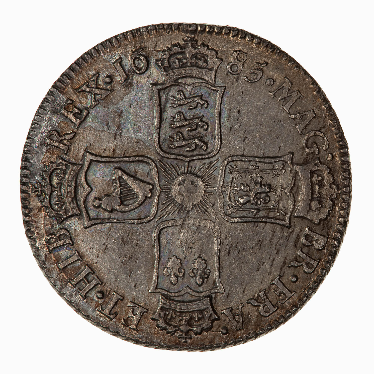 Coin - Shilling, James II, Great Britain, 1685