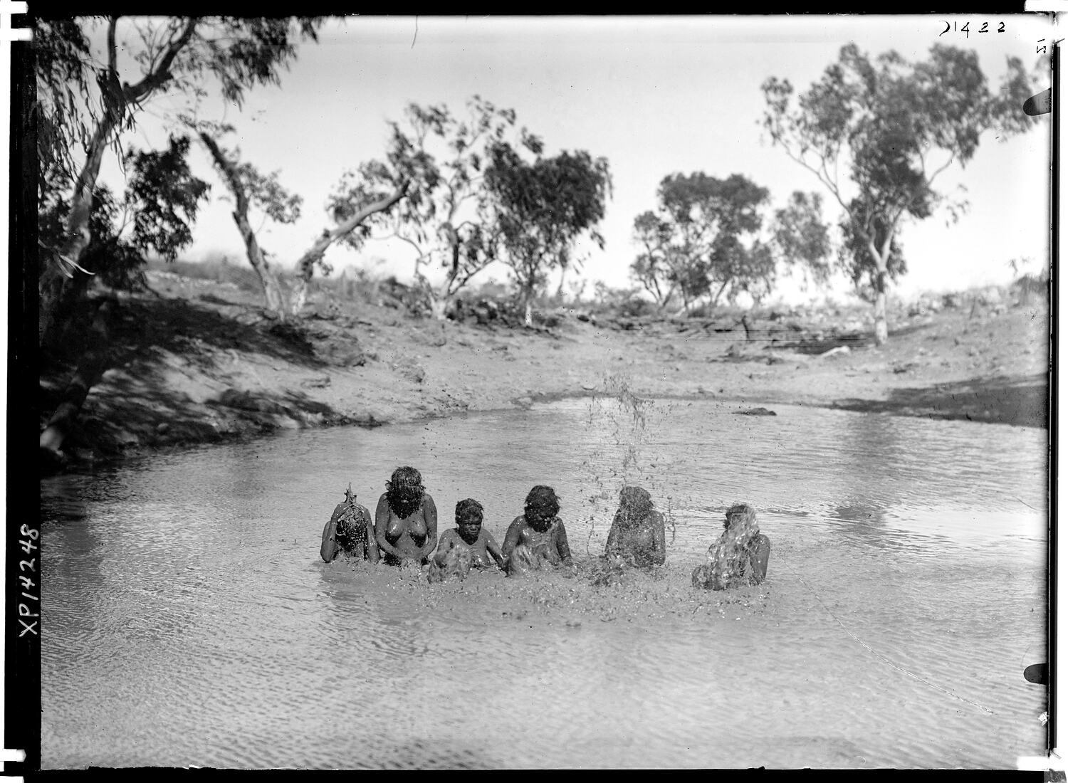 Glass plate. Warumungu. Tennant Creek, Central Australia, Northern ...