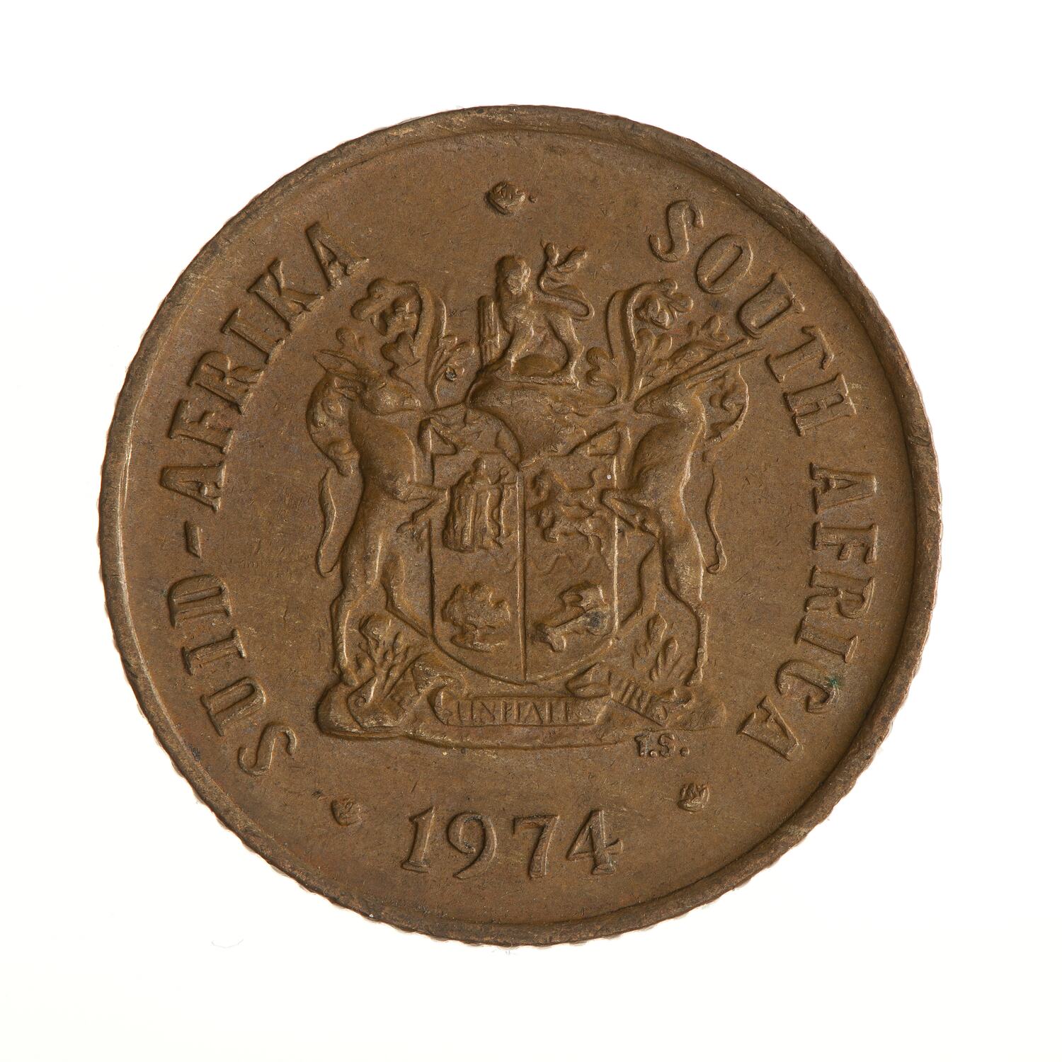 Coin - 1 Cent, South Africa, 1974