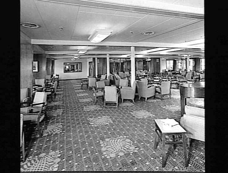 Photograph - Orient Line, RMS Orcades, First-Class Lounge Detail of ...