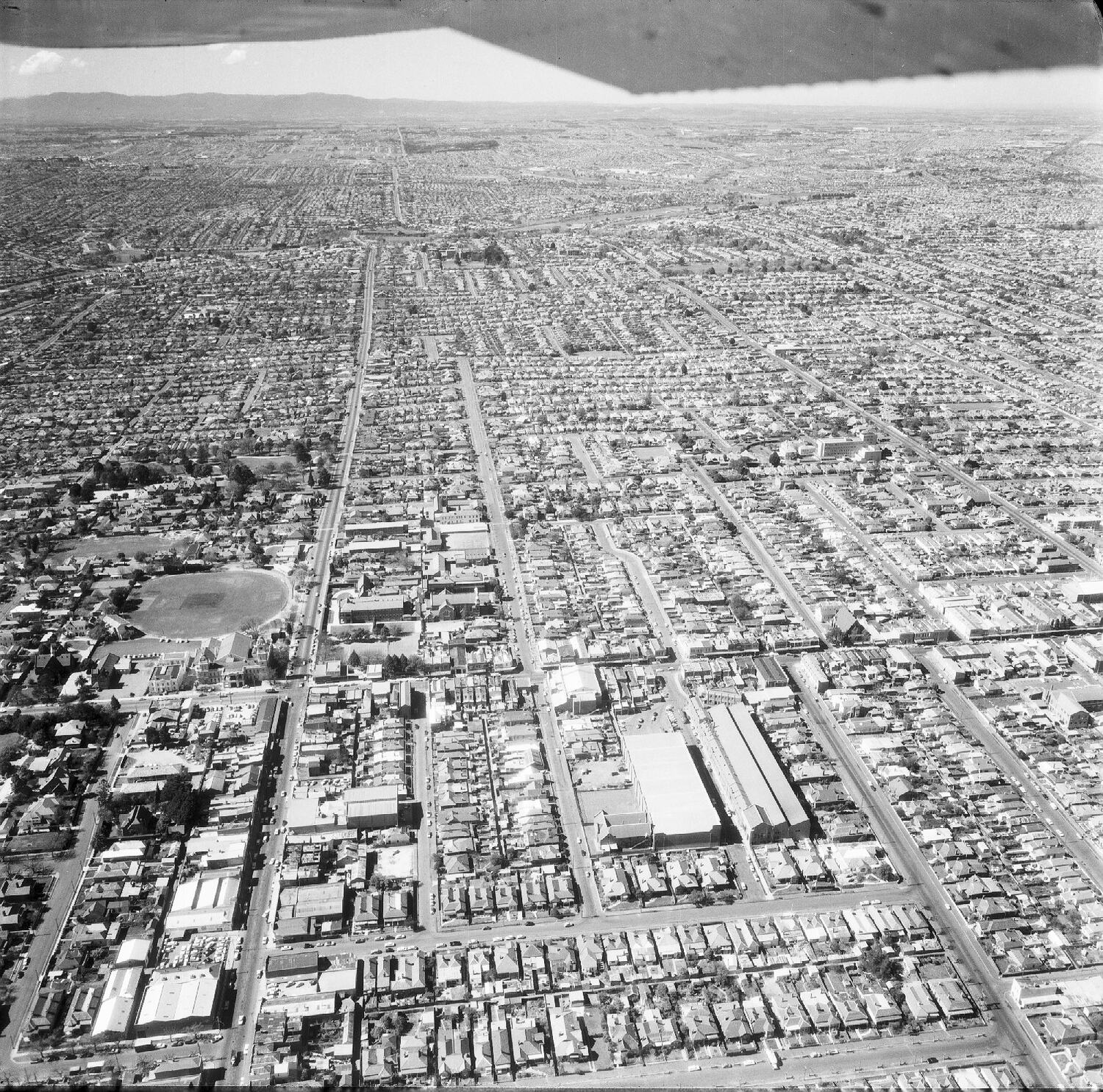 Negative - Aerial View of Malvern, Victoria, circa 1960-1970