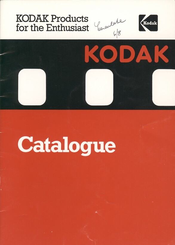 Catalogue - Kodak Ltd, 'Kodak Products for the Enthusiast', London ...