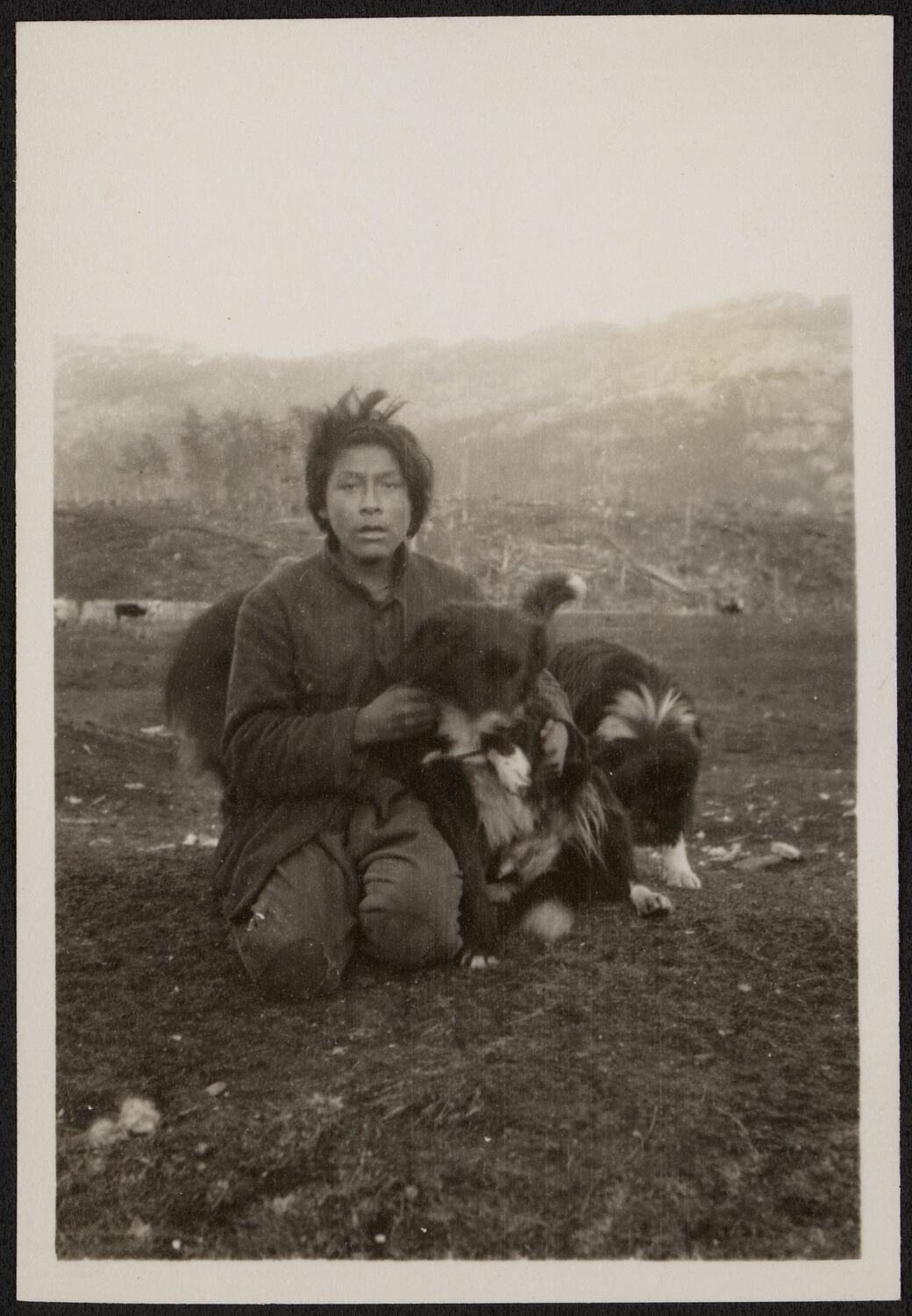 Photograph. Yaghan. Rio Douglas, Navarino Island, Magallanes, Chilean ...
