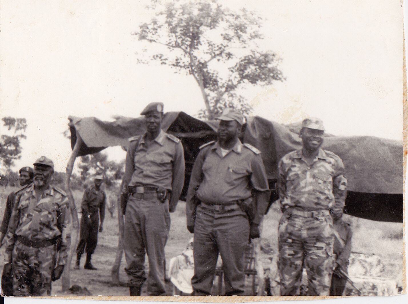 Digital Photograph - Sudanese Peoples' Liberation Army Members, late 1980s