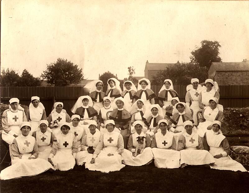Photograph - Red Cross Nurses, France, World War I, circa 1919