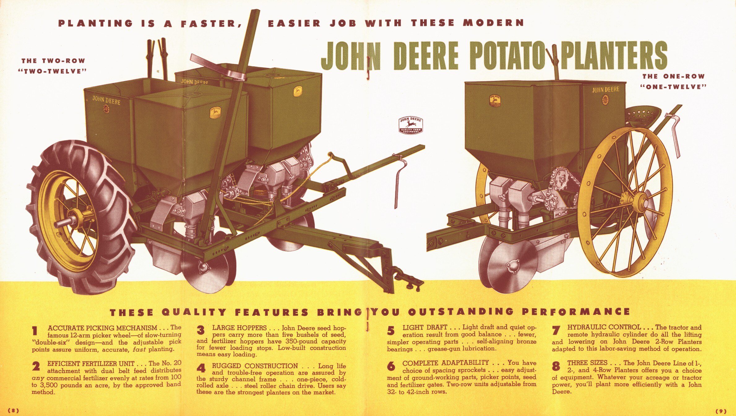 Vintage John Deere Potato Planter Potato Planter KATANA MACHINERY