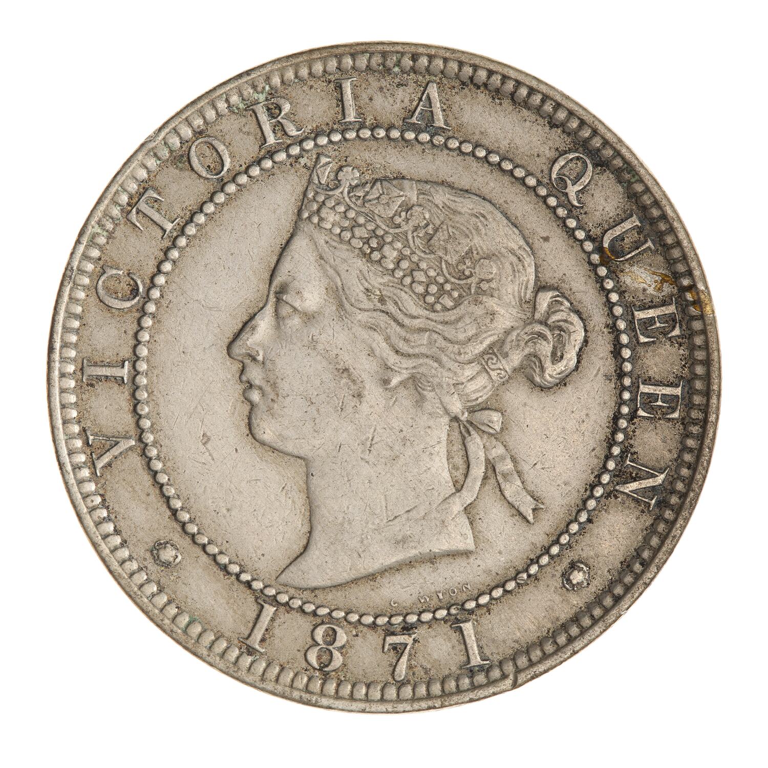 Coin - 1 Penny, Jamaica, 1871