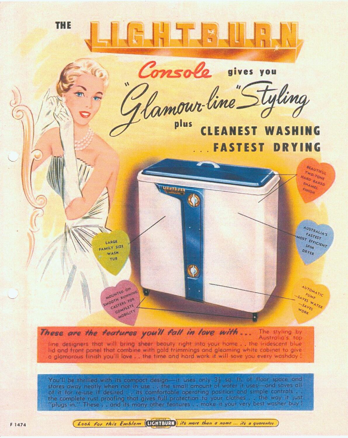 Publicity Brochure - Lightburn & Co. Ltd, Console Washing Machine ...