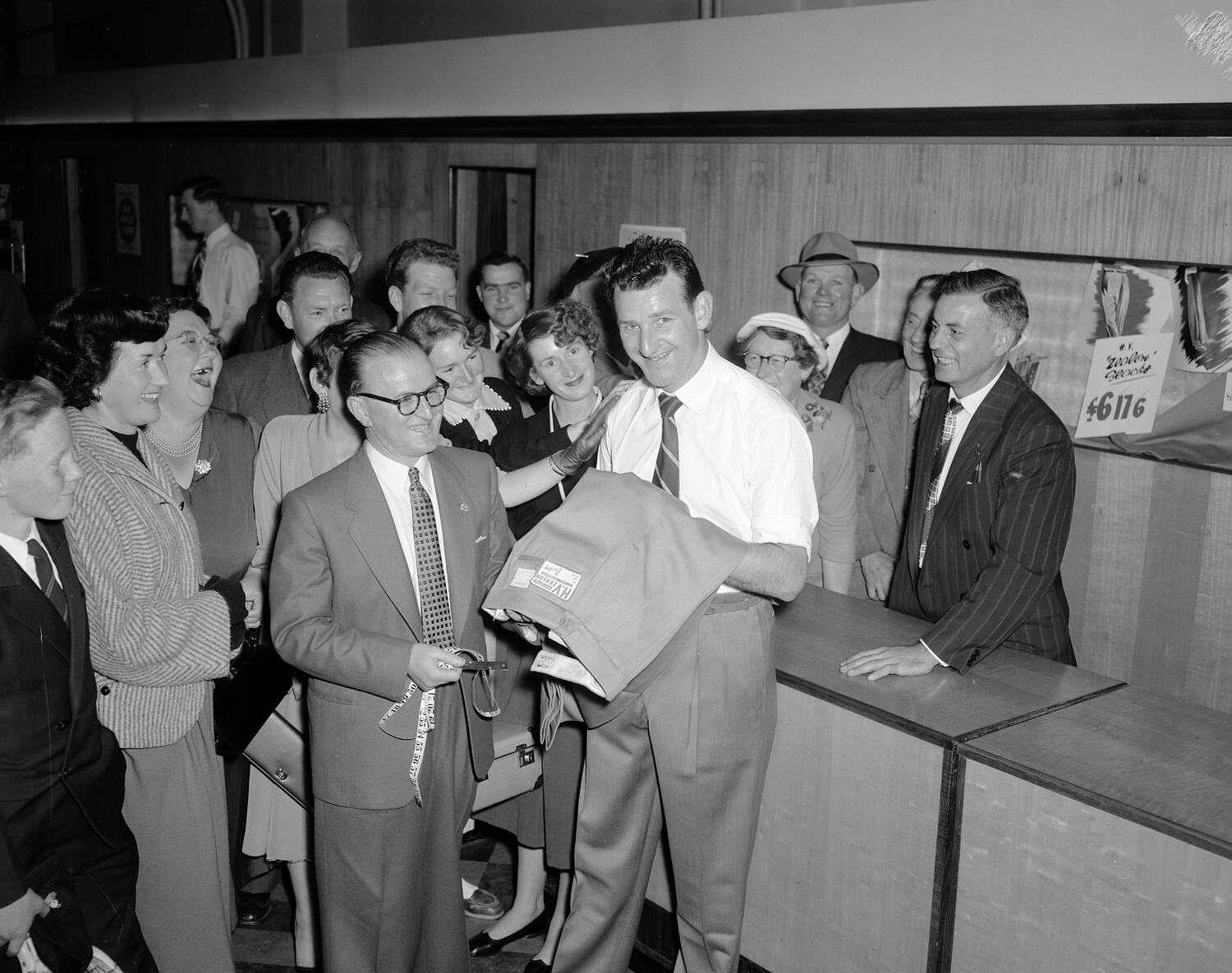 Negative - Group of People in the Leviathan Men's Clothing Store ...