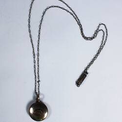 Locket & Chain - Rising Sun Motif, World War I, 1914-1918