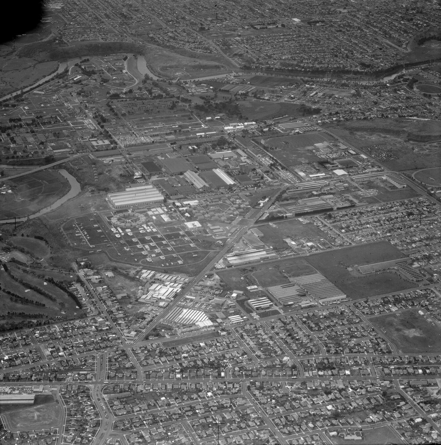 Negative - Aerial View of Maidstone & Maribyrnong, Victoria, 1970-1974