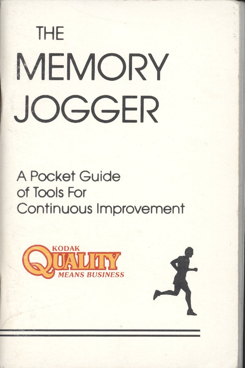 Booklet - 'The Memory Jogger', Quality Program, Eastman Kodak Company, 1985