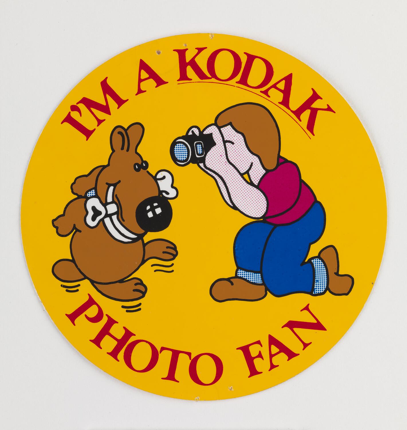 Sticker - Kodak Australasia Pty Ltd, 'I'm a Kodak Photo Fan', Dog ...