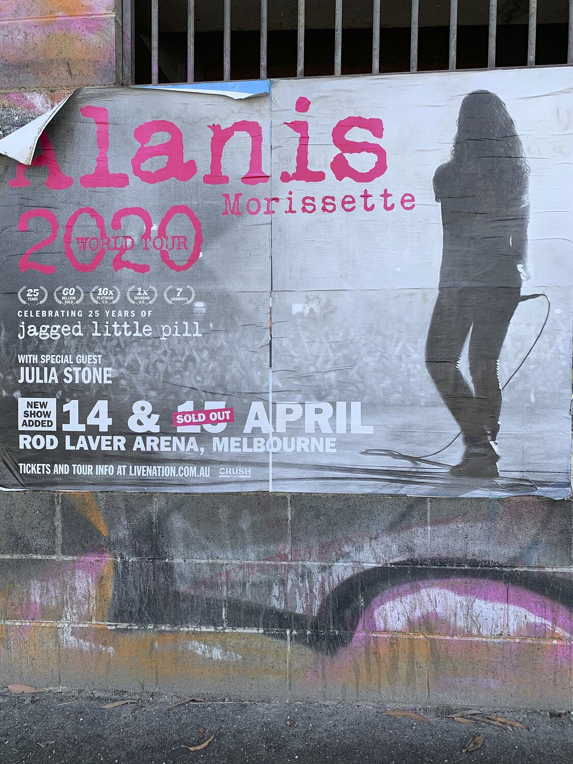 Digital Photograph - Poster, Alanis Morissette Concert, Melbourne, May 2020