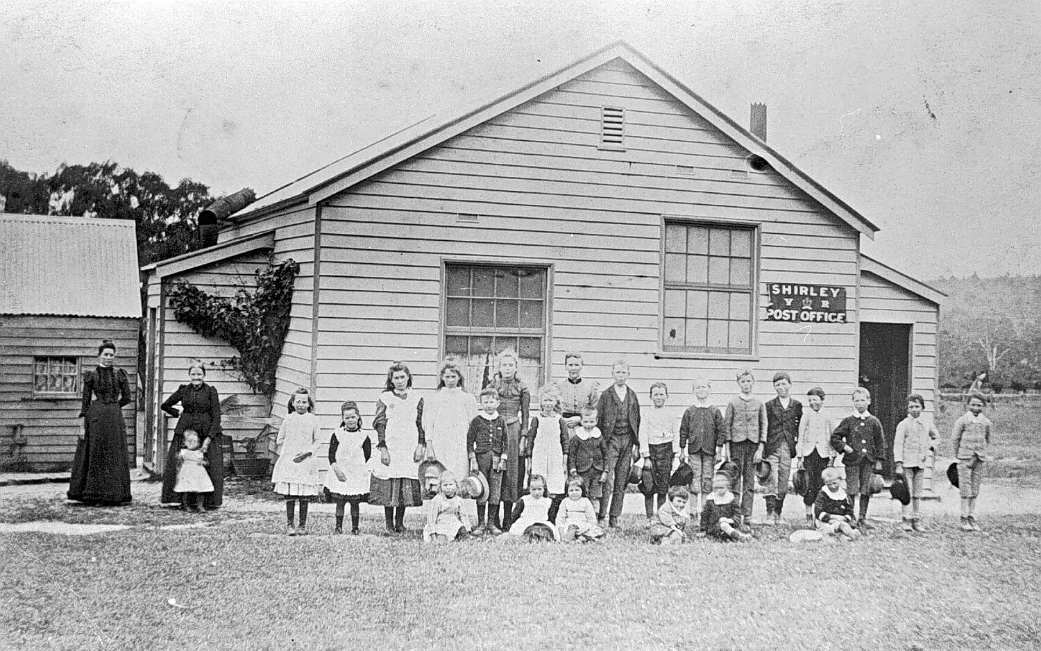 Negative Children Adults In Front Of Shirley Post Office Victoria