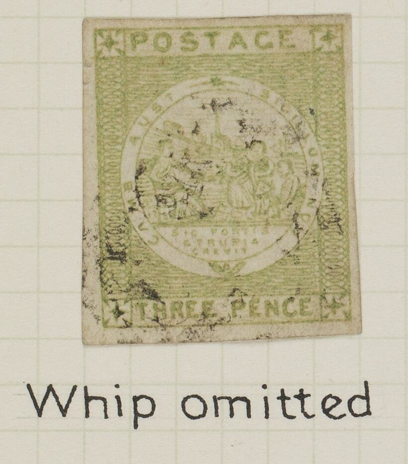 Stamp - Sydney View, 3 Pence, New South Wales, January 1850