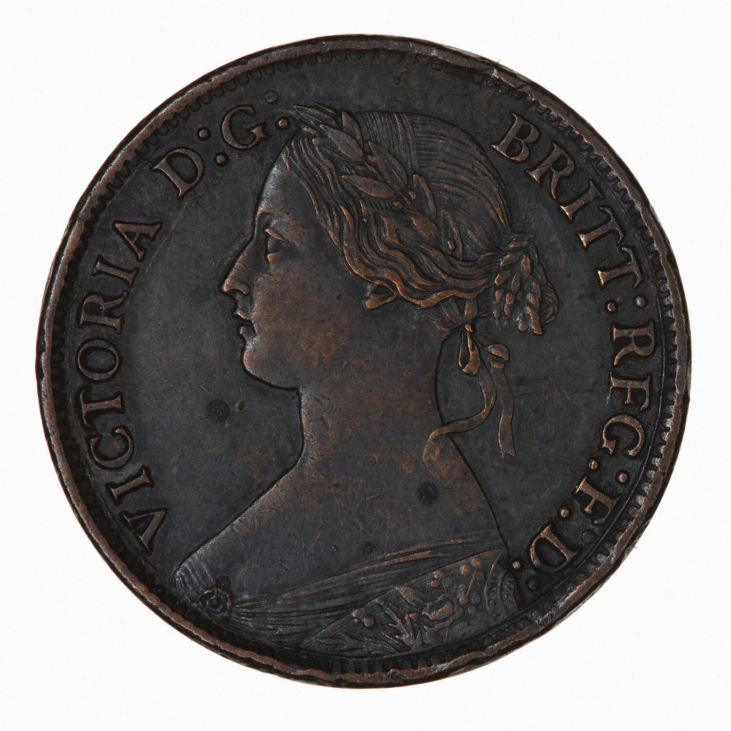 Coin - Farthing, Queen Victoria, Great Britain, 1865