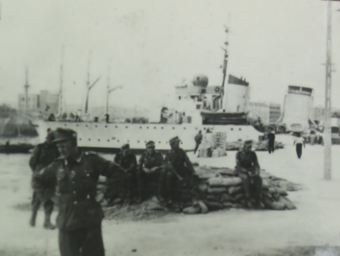 Photograph - 'Nazi Troops Embarking on Dago Destroyers', Piraeus, Greece, World War II, 1941-1942