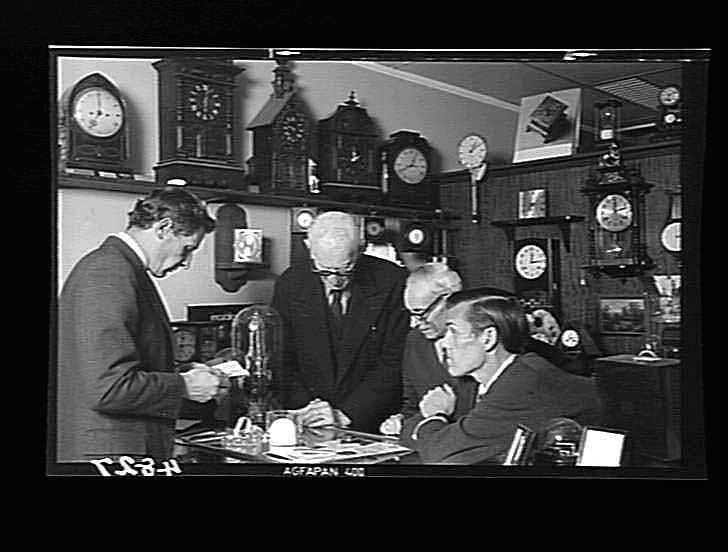 Negative - Joseph Lowy, Honorary Curator of Horology, 1970s