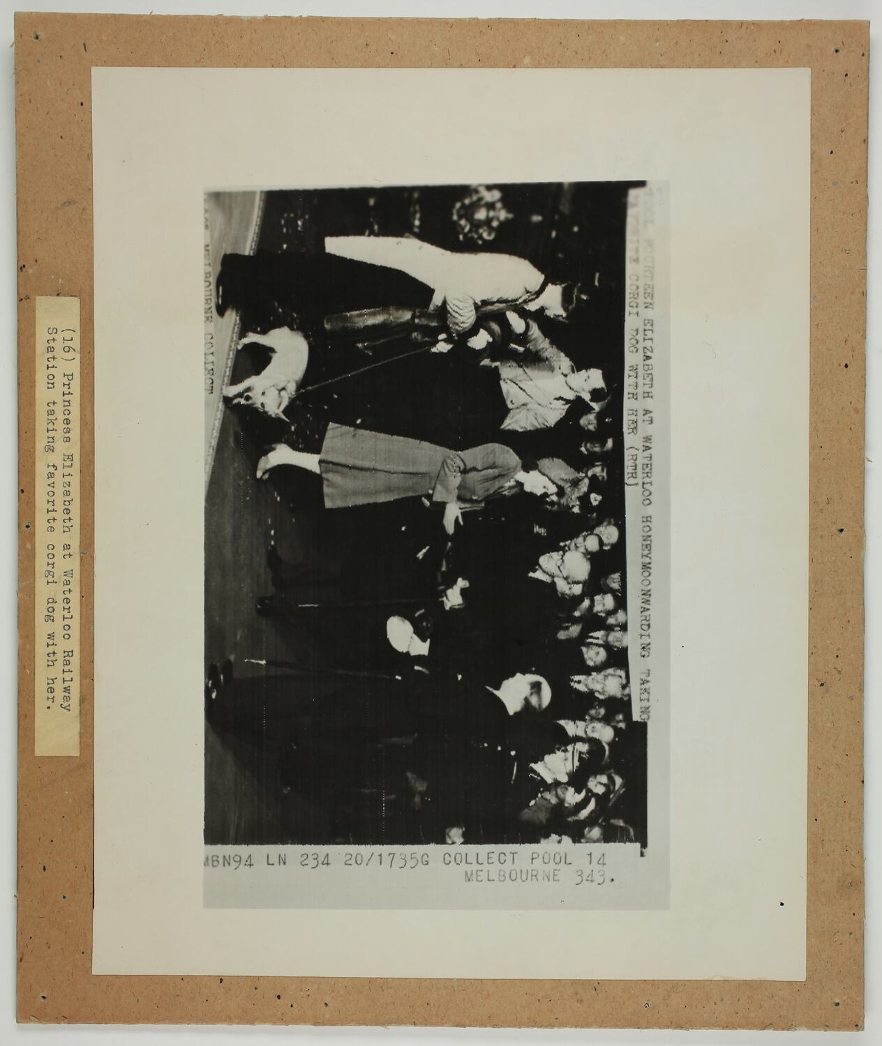 Picturegram - 'Princess Elizabeth at Waterloo Railway Station', London ...