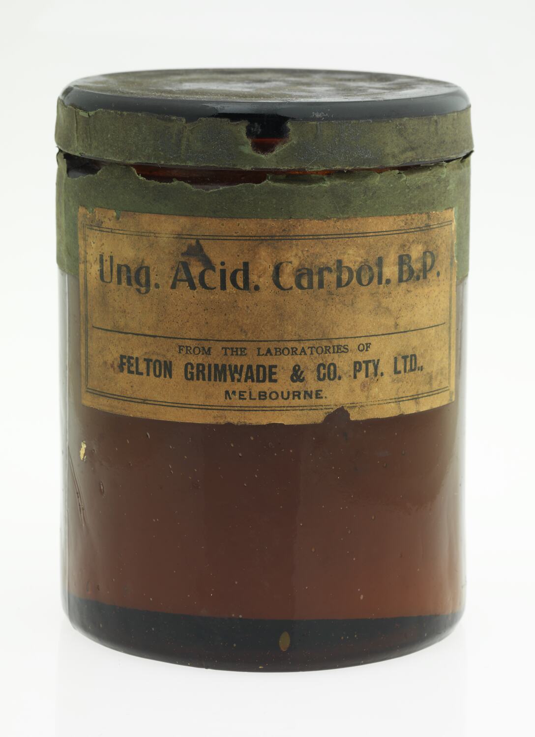 Ointment Jar - Carbolic Acid Ungent, circa 1920