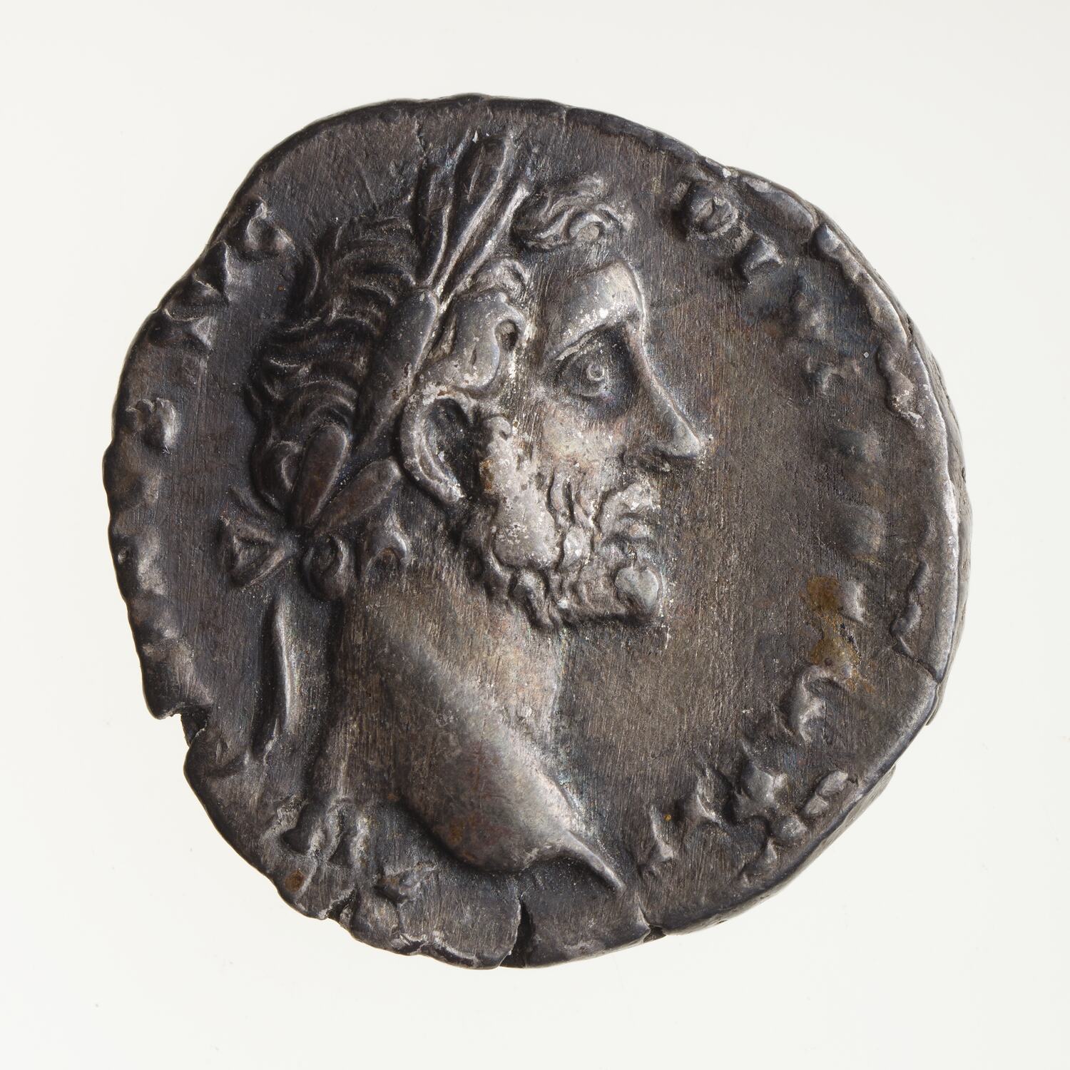 Coin - Denarius, Emperor Antoninus Pius, Ancient Roman Empire, 155-156 AD