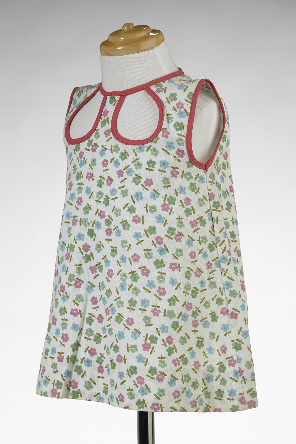 Dress - Child's, Floral Cotton, circa 1960-1969