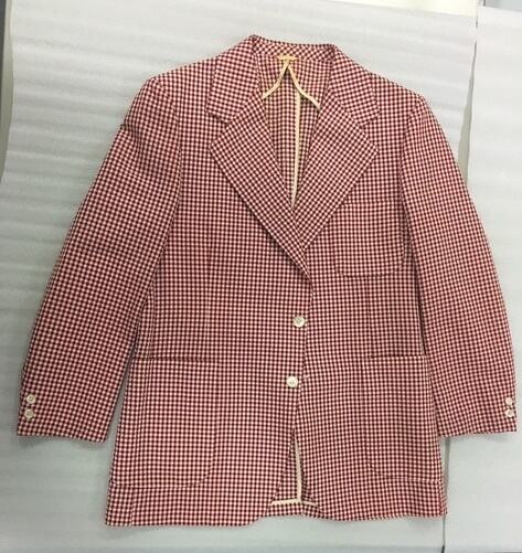 Jacket - Red & White, 'Sax Altman' Brand, Lindsay Motherwell, circa 1980s