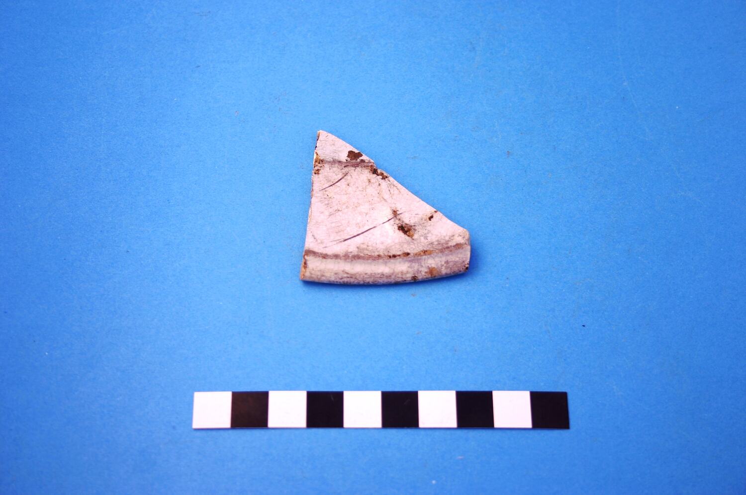 Plate - Ceramic, White Granite, Scroll Moulded, 1840s-circa 1930