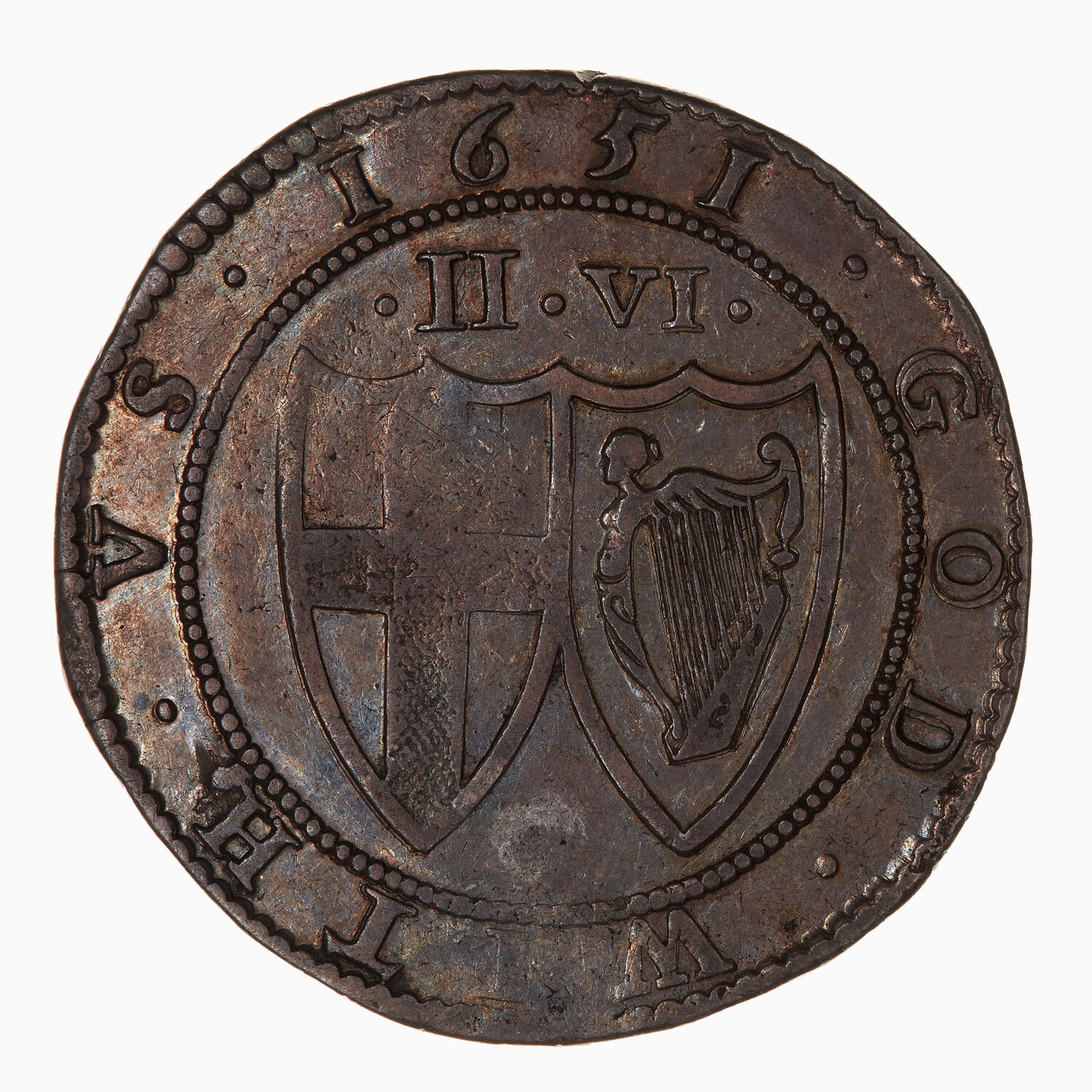 Coin - Halfcrown, Commonwealth of England, Great Britain, 1651