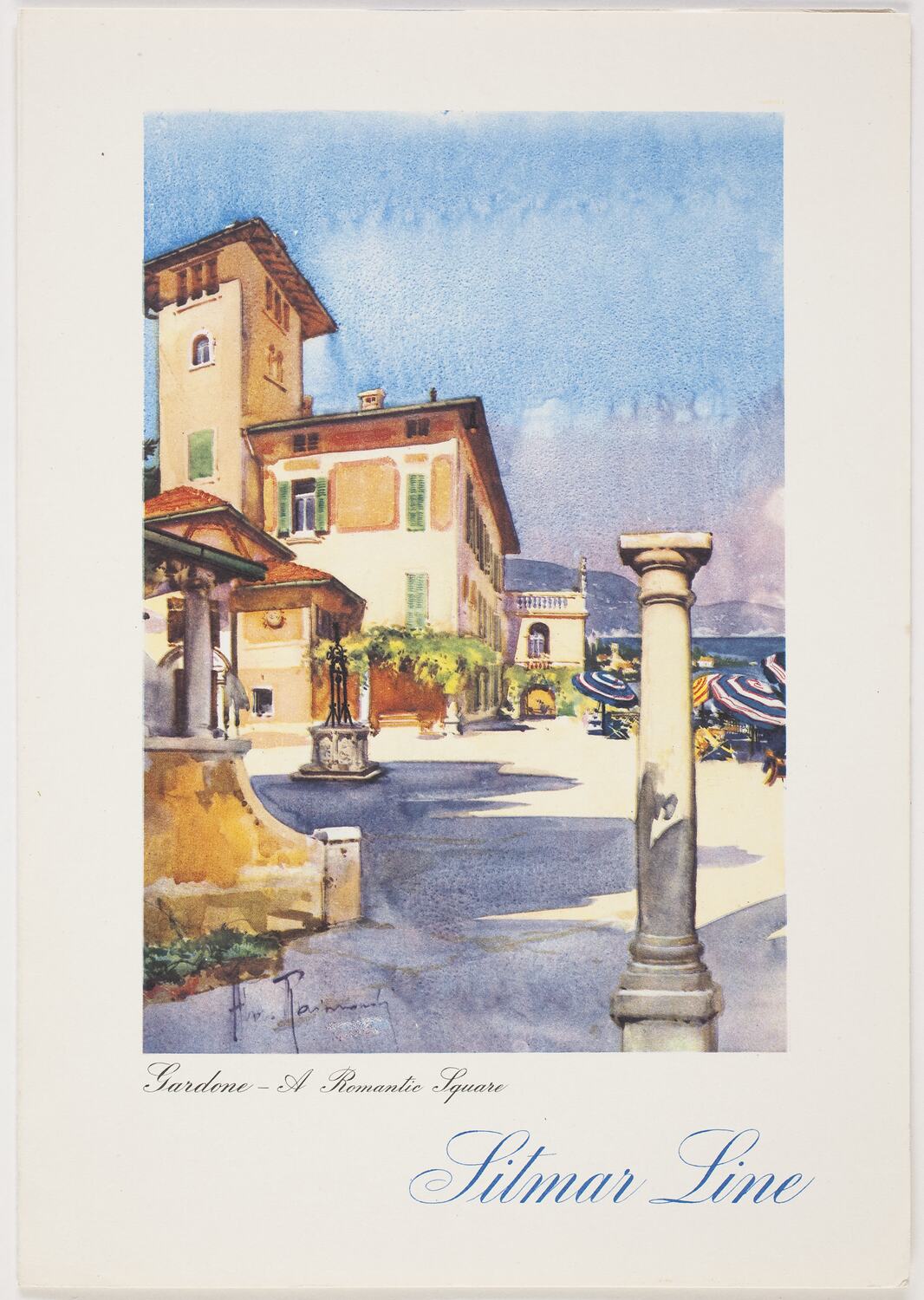 Menu - TV Fairsky, Italian Sitmar Line, Dinner, 26 Jan 1959